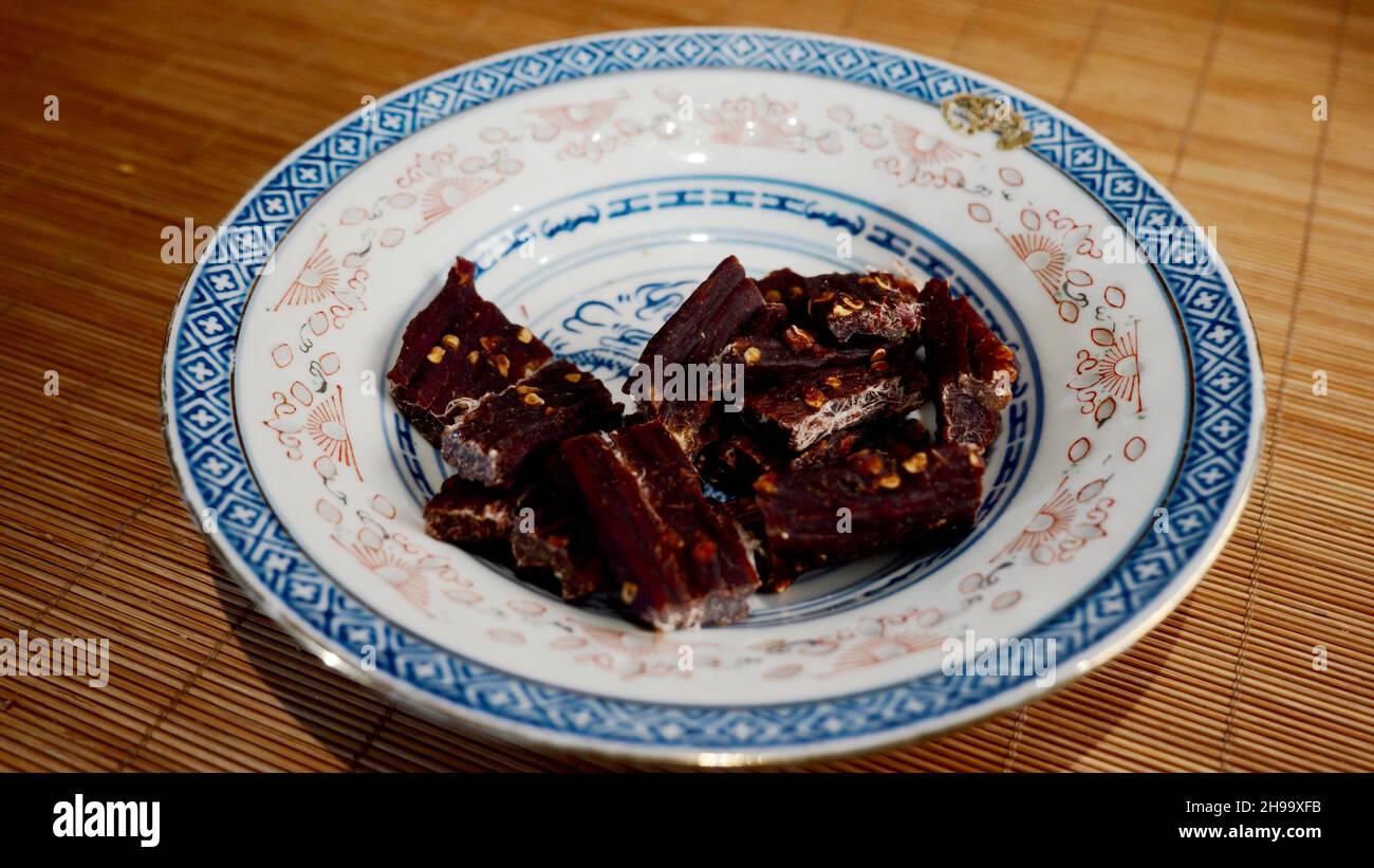 Dried meat in spices hi-res stock photography and images - Alamy