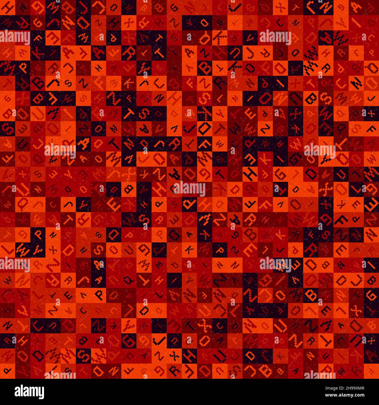 Abstract Geometrical generative computational art illustration Stock ...