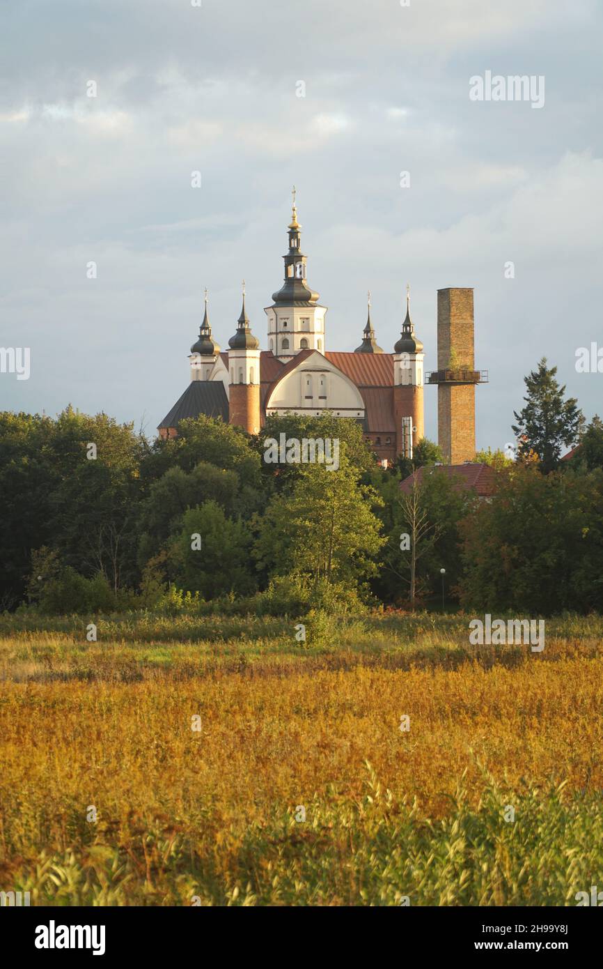 Podlachia landscape with the Monastery of the Annunciation in Suprasl ...