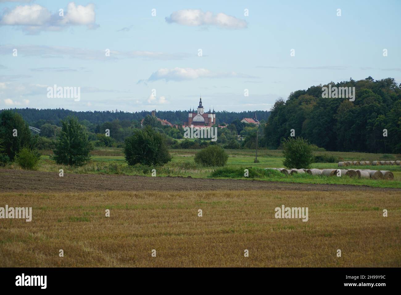 Podlachia landscape with the Monastery of the Annunciation in Suprasl ...