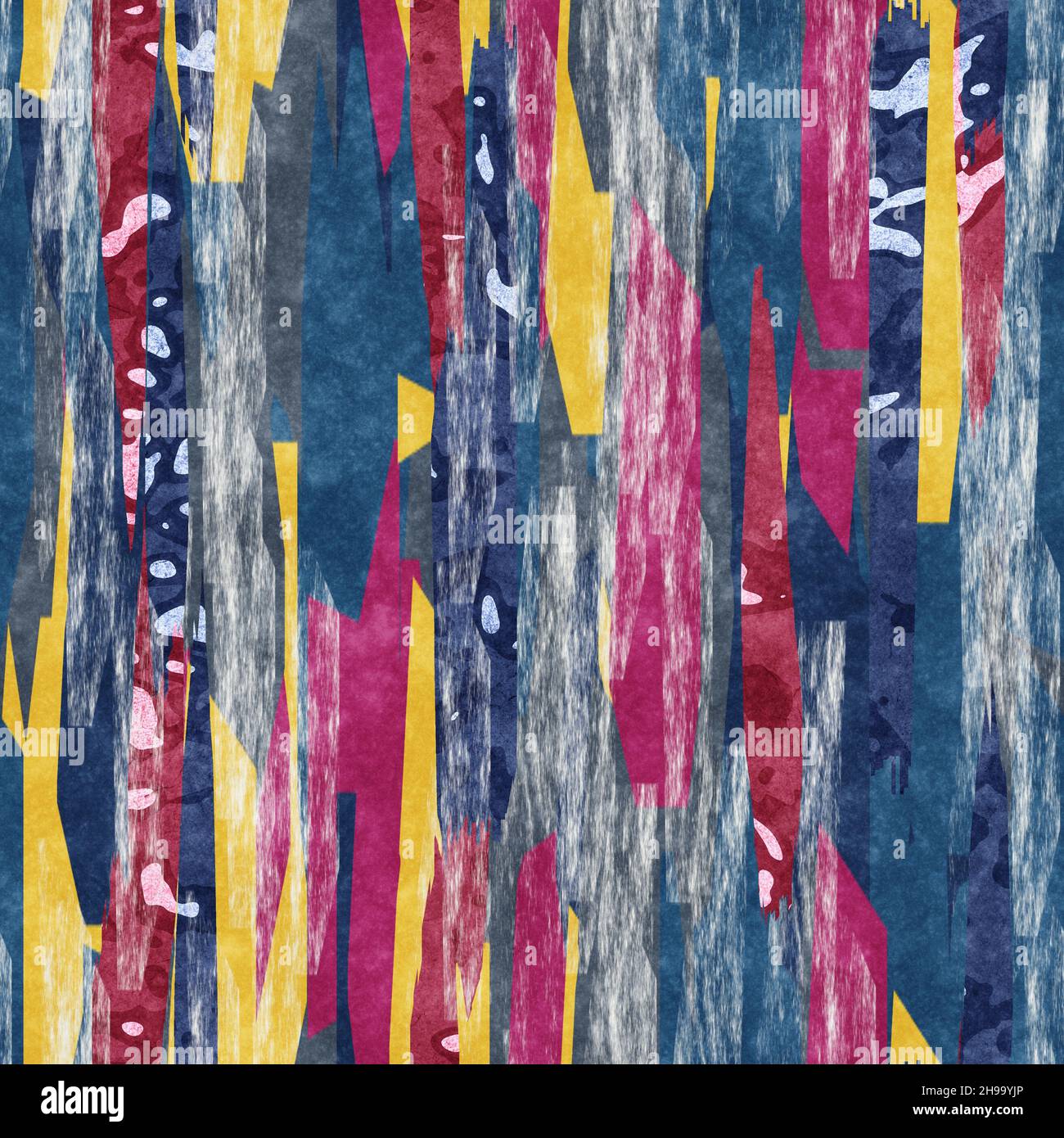 Seamless paper strip collage surface pattern design for print Stock ...