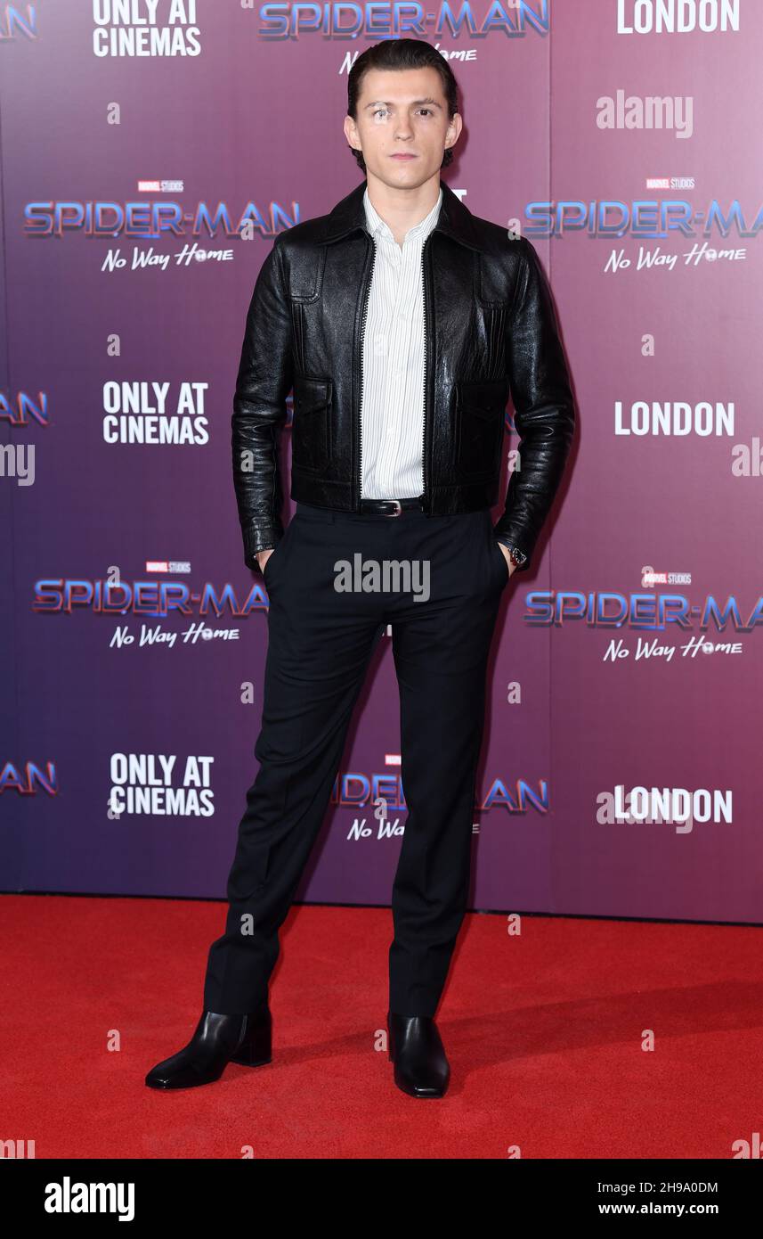 December 5th, 2021. London, UK. Tom Holland attending the Spider-Man No ...