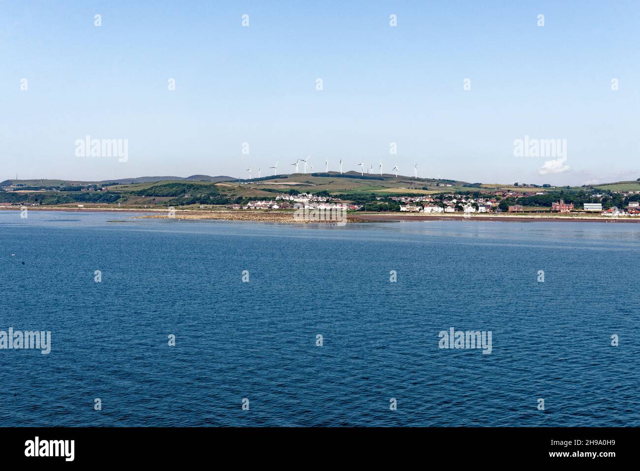 View of Ardrossan town from ferryboat terminal. Ardrossan, Scotland ...