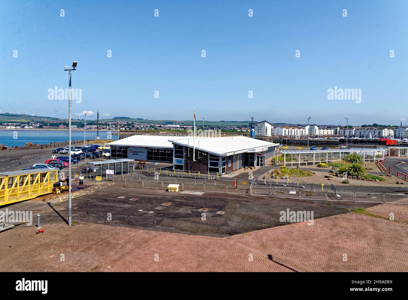 Terminal ferryboat at Ardrossan harbour - Scotland, United Kingdom ...