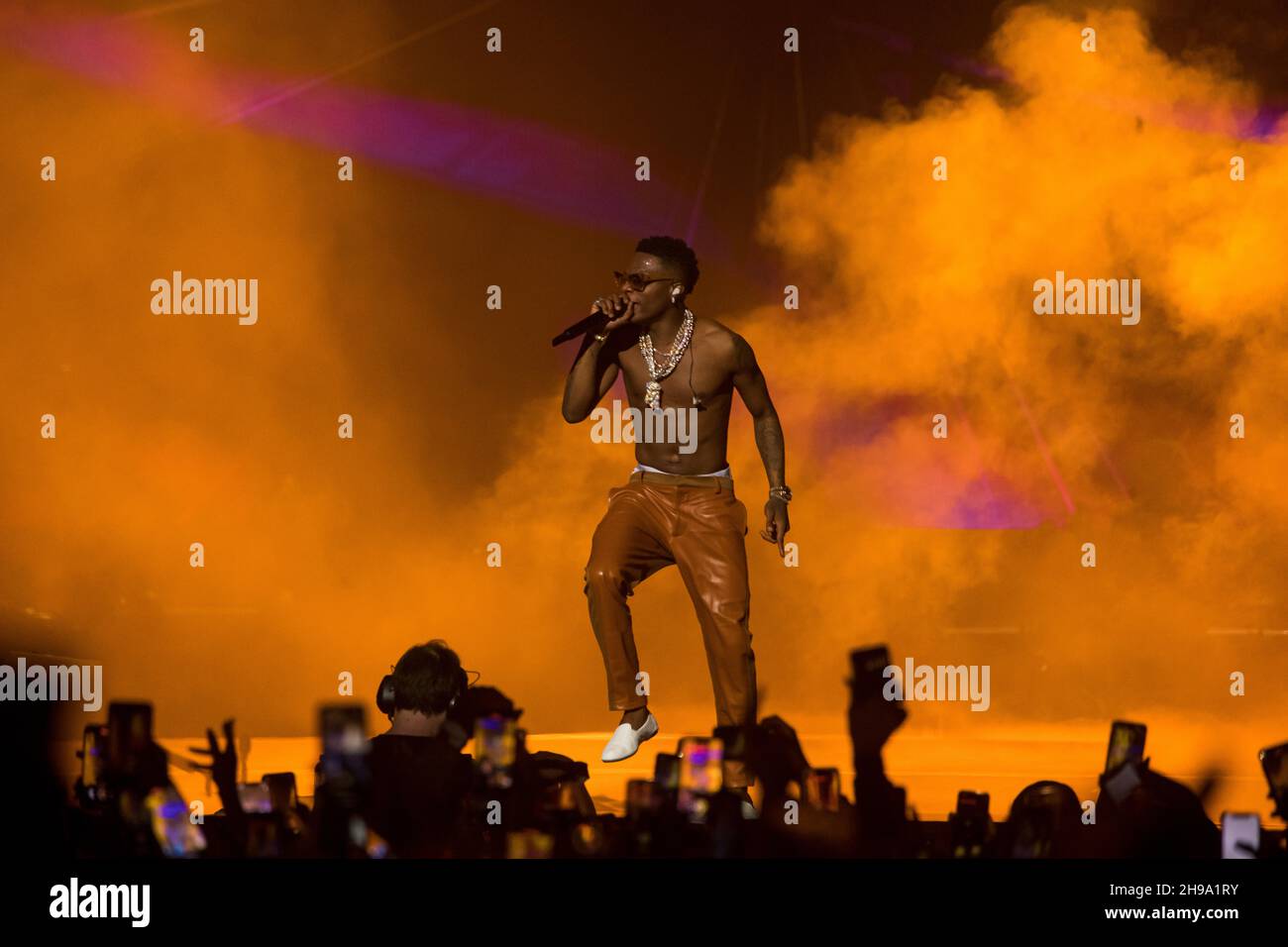 London, UK. 1st December 2021. Wizkid performs at The O2 Arena on Day3 ...