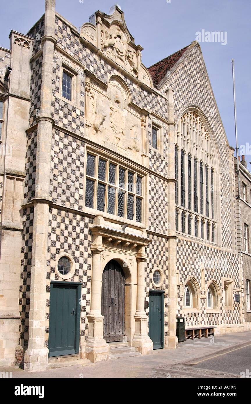 Trinity Guildhall facade, Saturday Market Place, King's Lynn, Norfolk ...