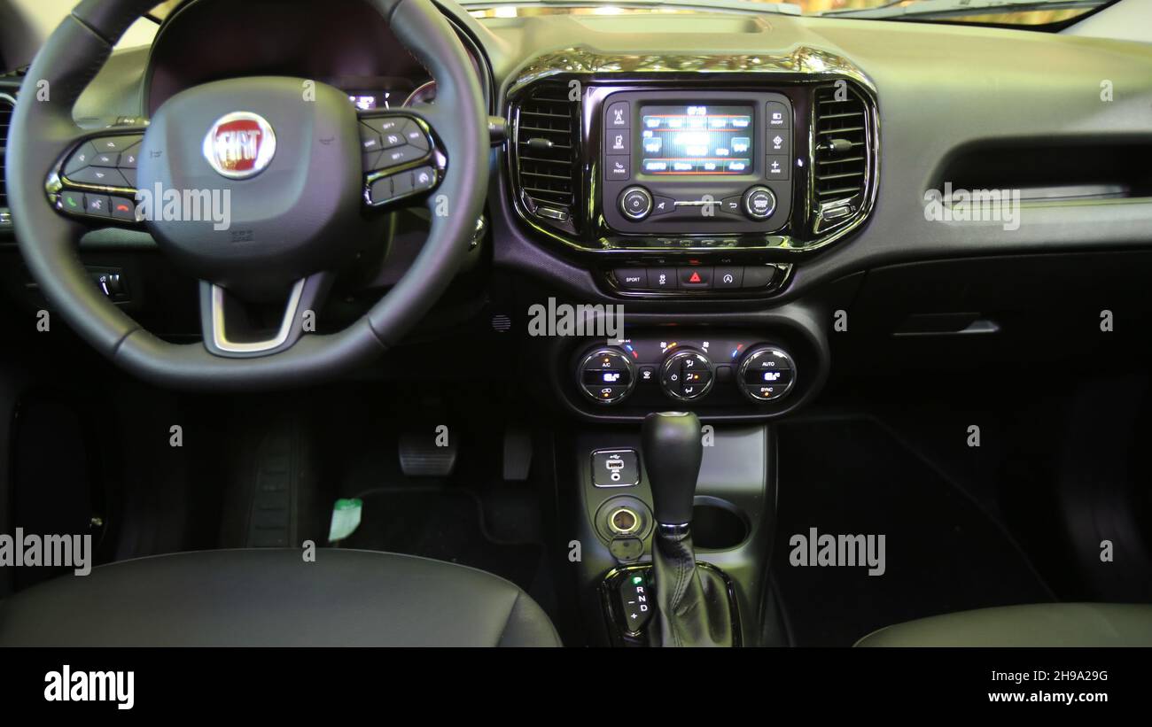 salvador, bahia, brazil - december 26, 2016: details of Fiat Toro ...