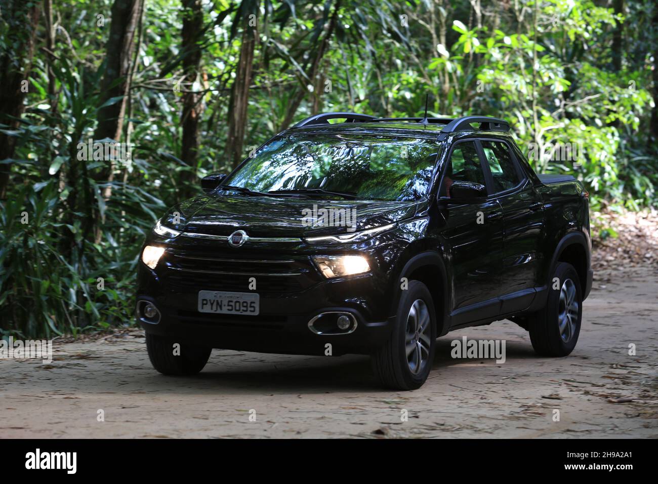 salvador, bahia, brazil - december 26, 2016: details of Fiat Toro ...