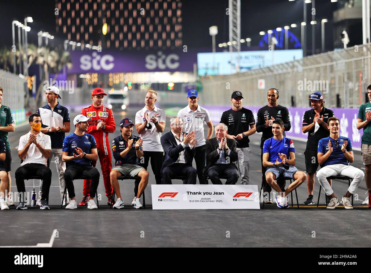 Stefano Domenicali (ITA) Formula One President and CEO and drivers say ...