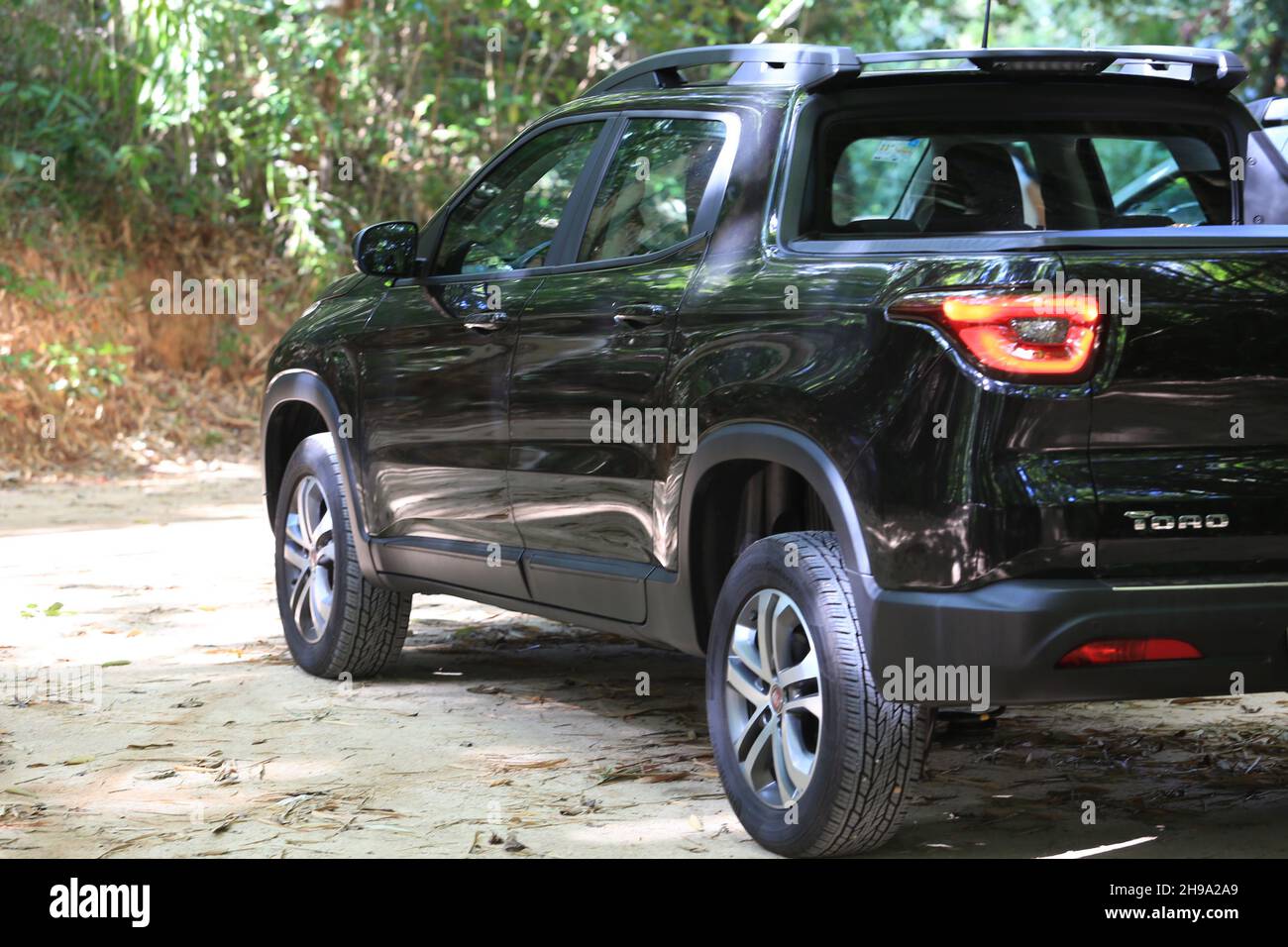 salvador, bahia, brazil - december 26, 2016: details of Fiat Toro ...