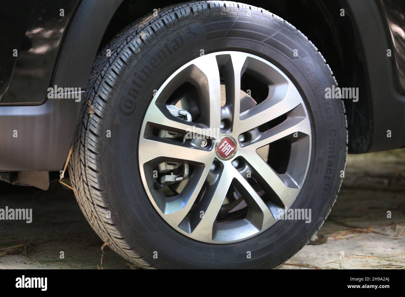 salvador, bahia, brazil - december 26, 2016: details of Fiat Toro ...