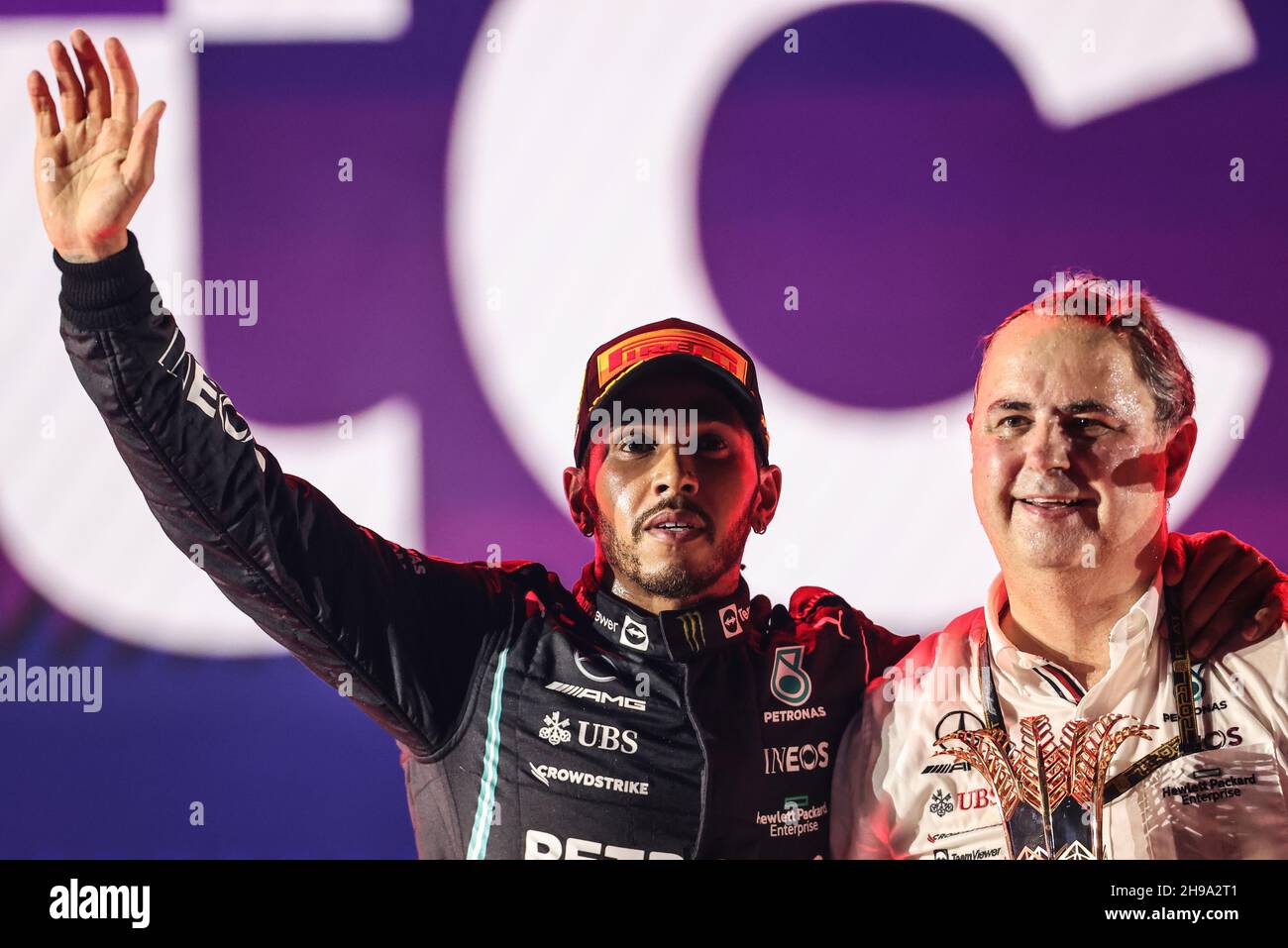 Jeddah, Saudi Arabia, 05/12/2021, Race winner Lewis Hamilton (GBR ...