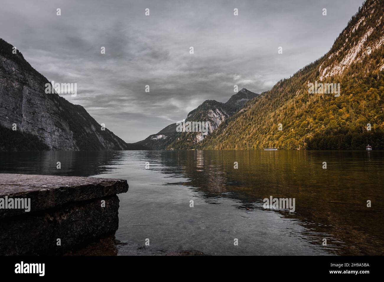 Koenigsee lake view in Berchtesgadener valley, Germany Stock Photo - Alamy