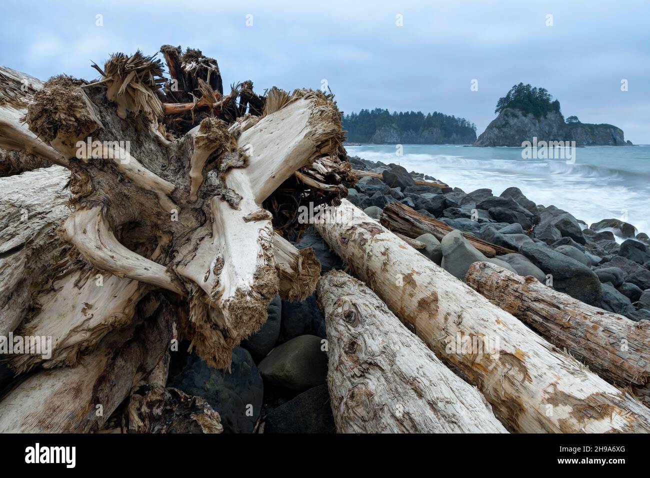 Rialto Beach at Sunset, Olympic National Park, Washington State, USA ...