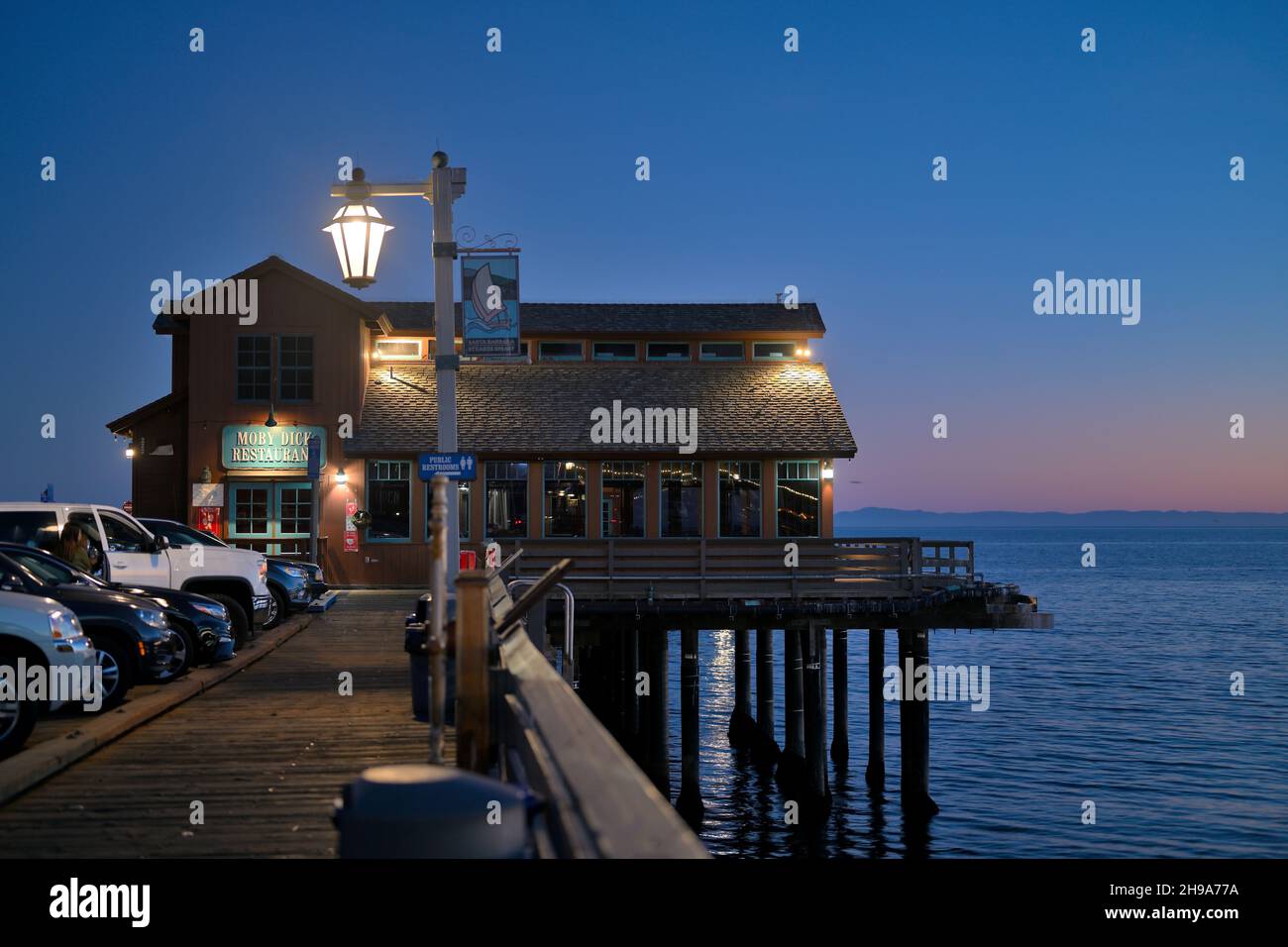 The scenic pier at sunset, Santa Barbara CA Stock Photo - Alamy