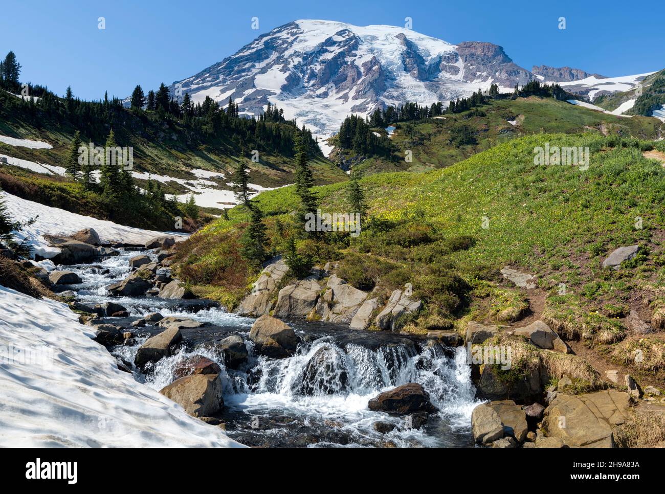 Edith Creek at Skyline Trail, Mount Rainier. Mount Rainier National ...