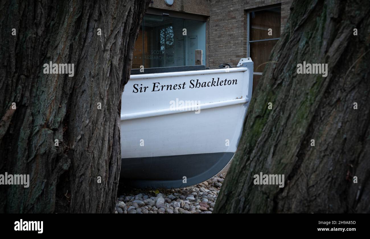 The Sir Ernest Shackleton, a replica of the James Caird, a lifeboat ...