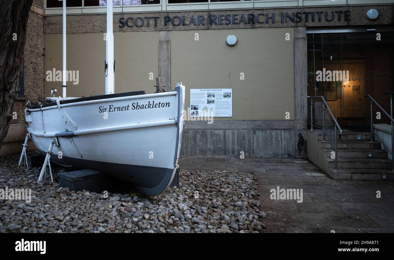 The Sir Ernest Shackleton, a replica of the James Caird, a lifeboat ...