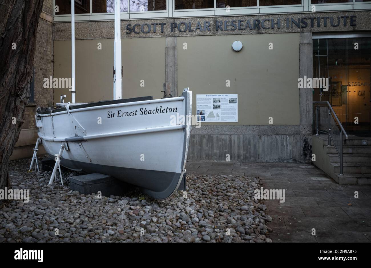 The Sir Ernest Shackleton, a replica of the James Caird, a lifeboat ...