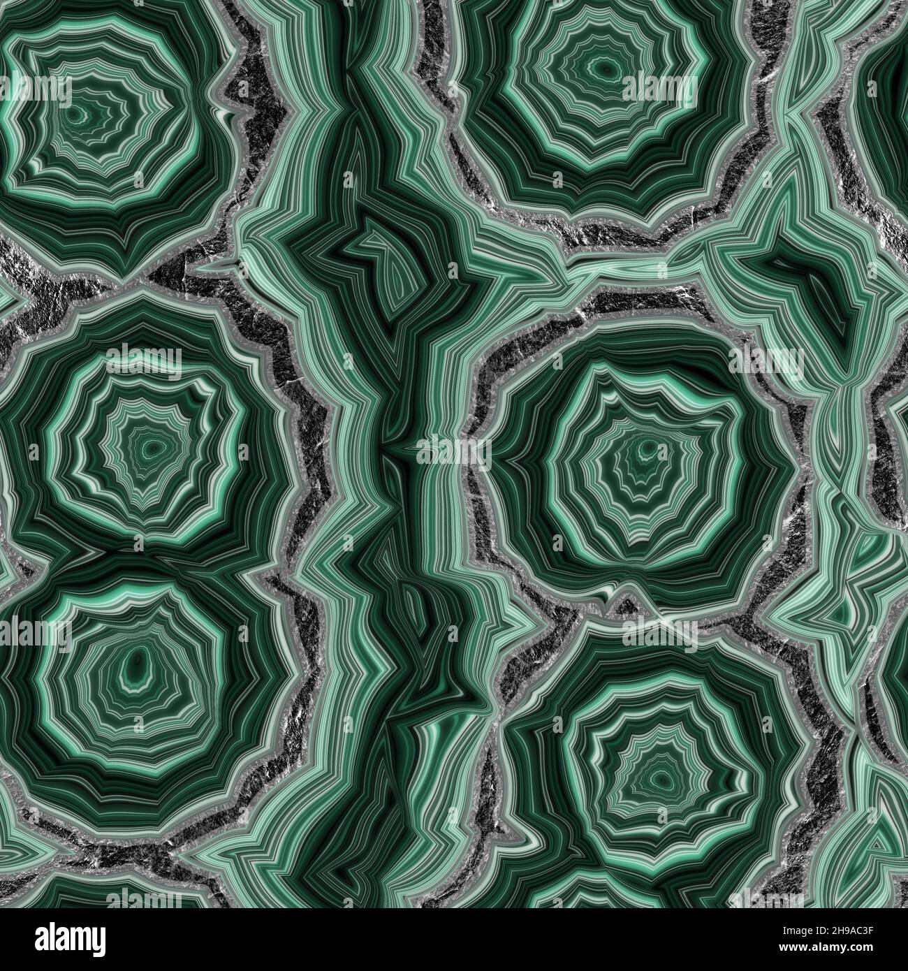 Seamless banded agate geode marble rock with gray stone edge surface ...