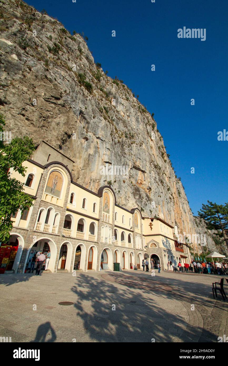 Famous monastery Ostrog, important place of pilgrimage for orthodox ...