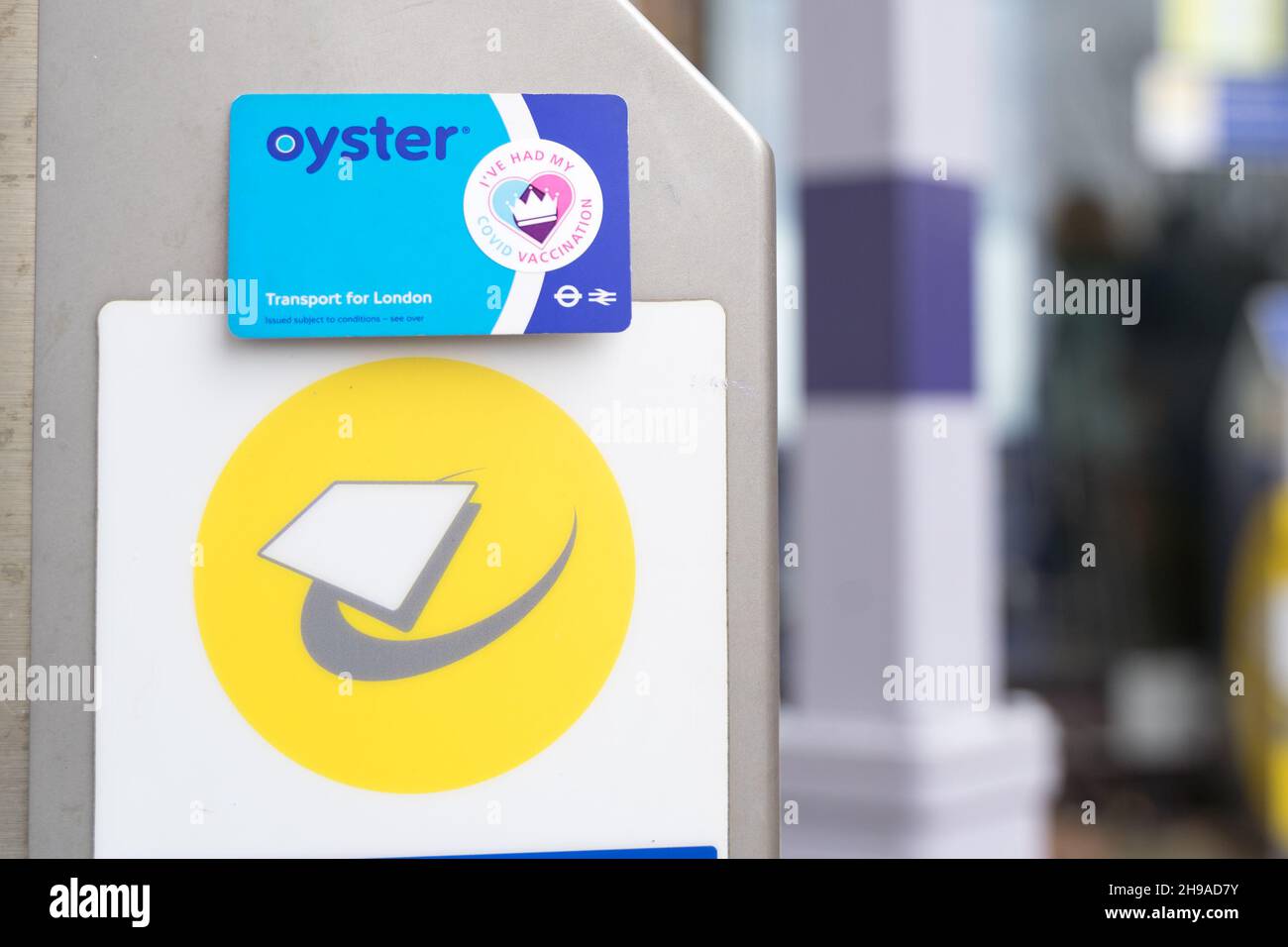 "I've had my CVOID vaccination" sticker on TFL Oyster card , card ...