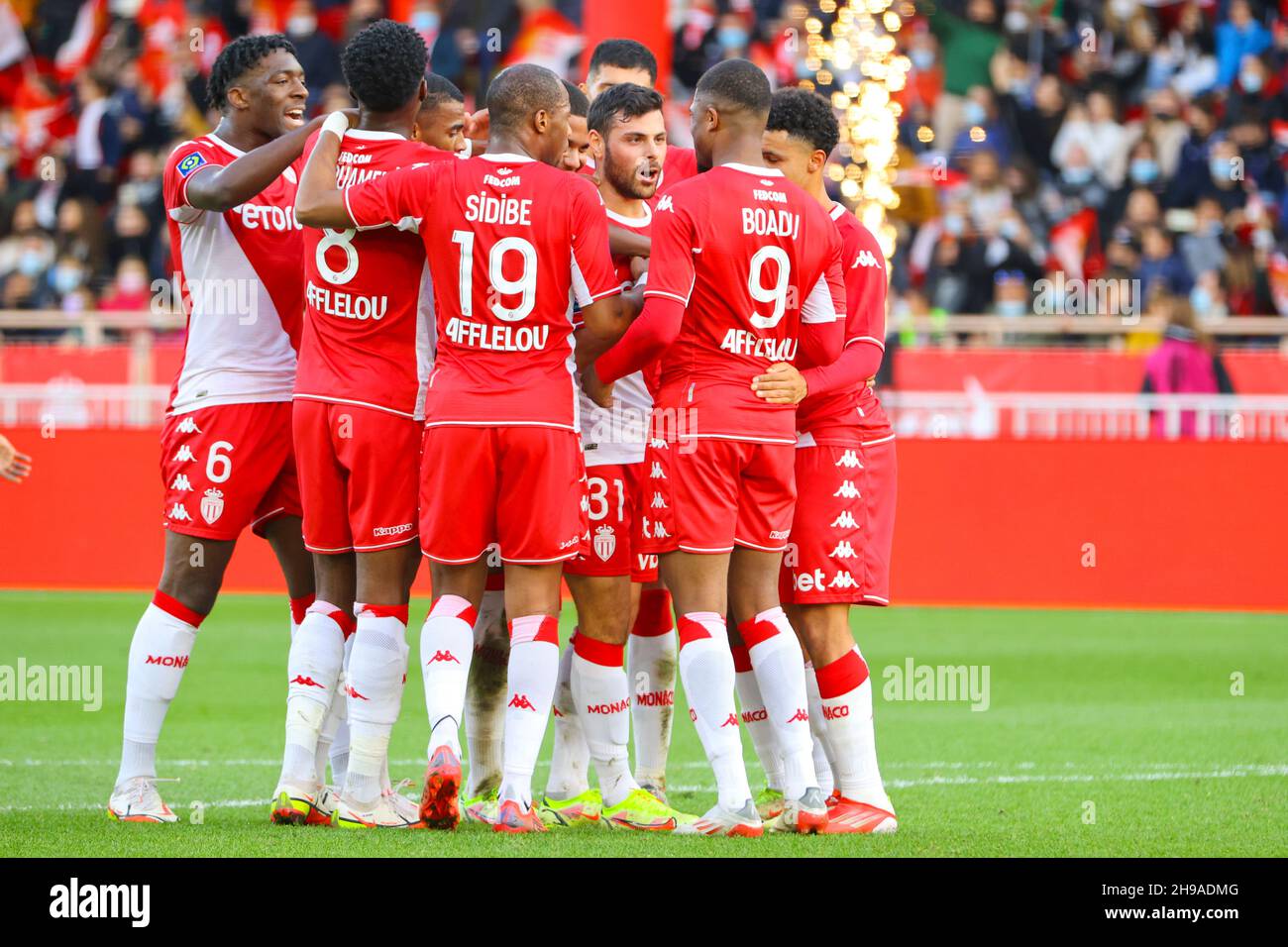 Monaco, Monte Carlo - December 05, 2021: AS Monaco - FC Metz Football ...