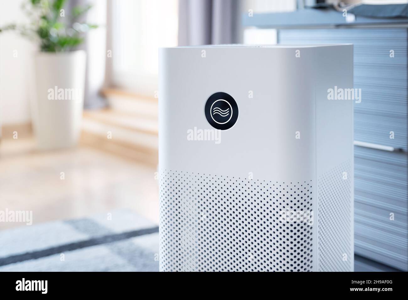 Air freshener, air cleaner device. Fresh air in the house Stock Photo ...
