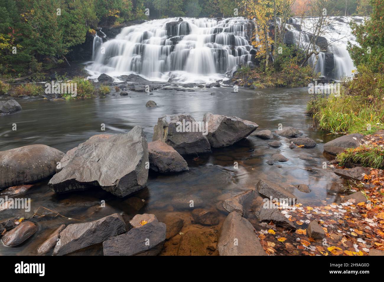 Bond Falls, Michigan's Upper Peninsula. Early October Stock Photo - Alamy