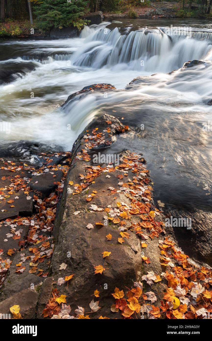Bond Falls, Michigan's Upper Peninsula. Early October Stock Photo - Alamy