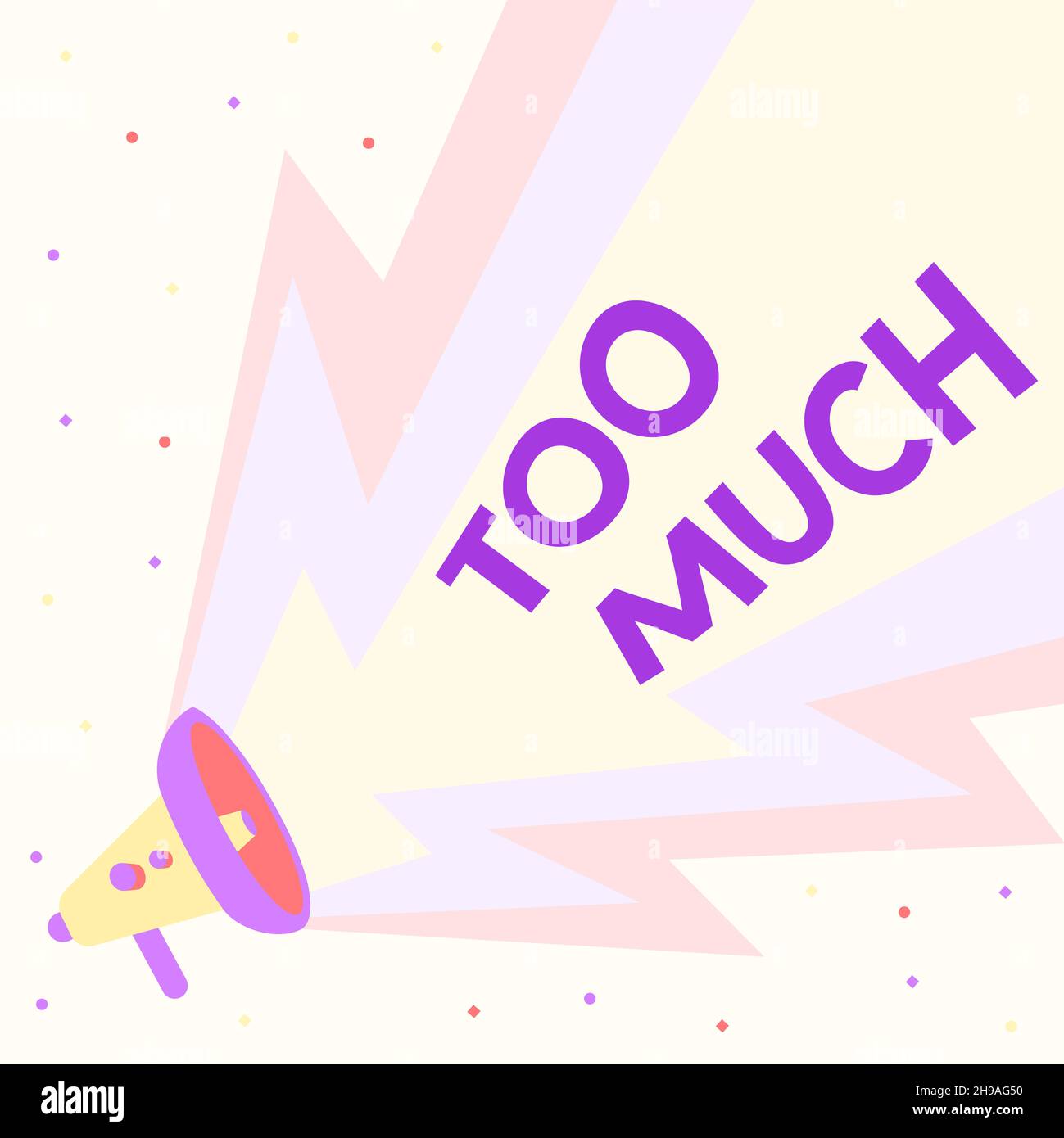 Writing displaying text Too Much. Word Written on an intolerable ...