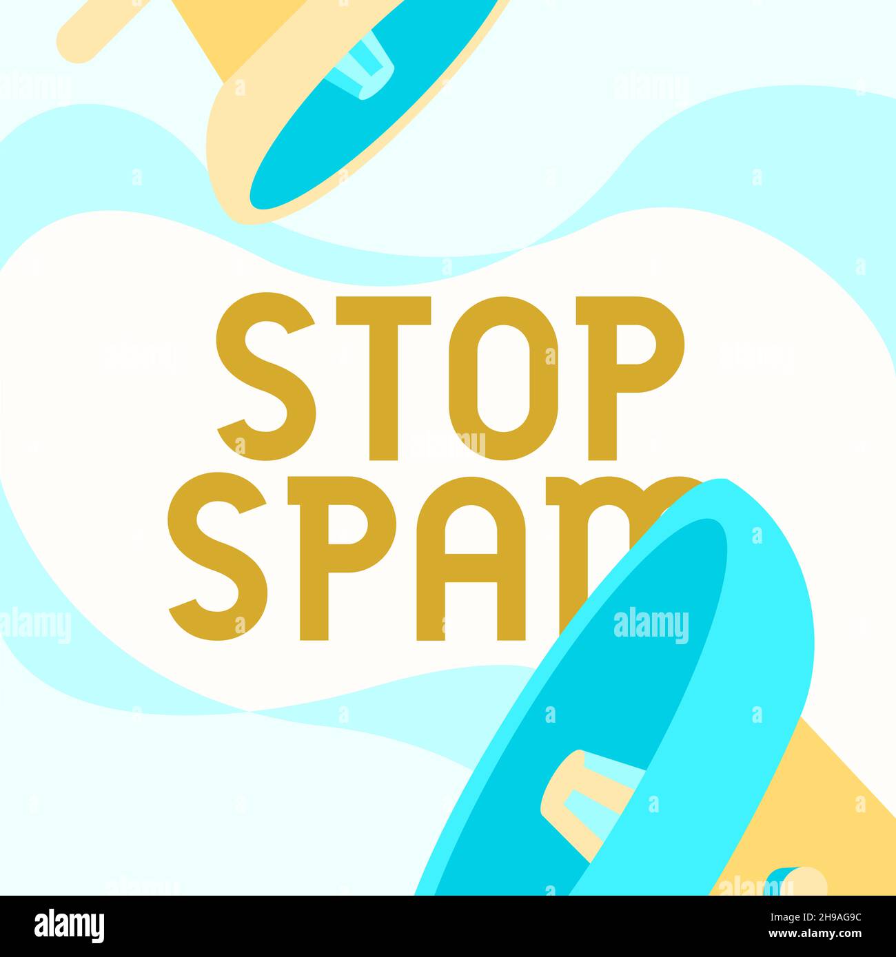 Inspiration showing sign Stop Spam. Business idea end the Intrusive or ...