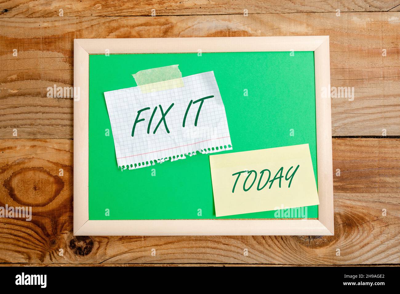 Hand writing sign Fix It. Business showcase Fasten something securely ...