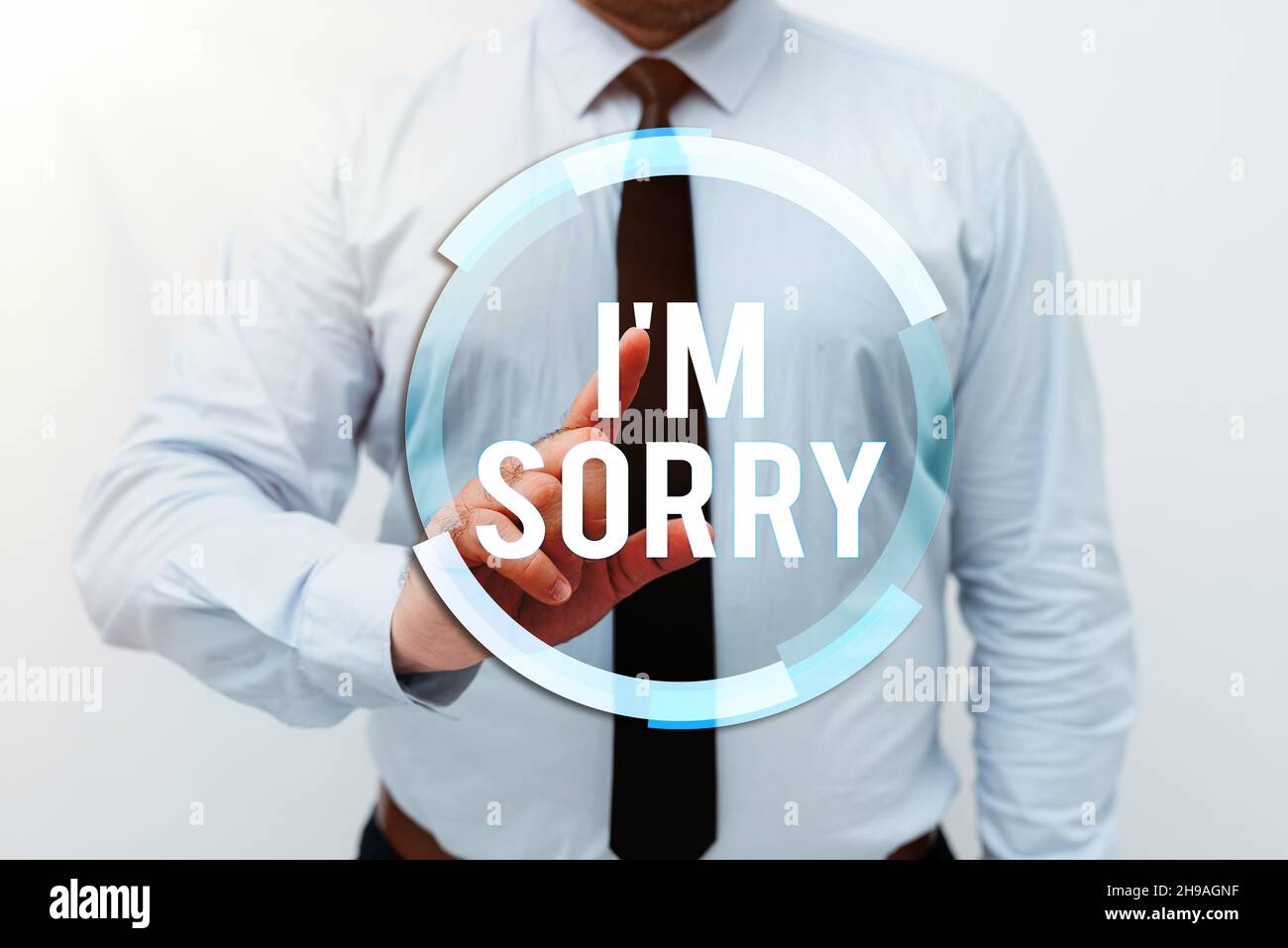 Hand writing sign I M Sorry. Word for To ask for forgiveness to someone ...