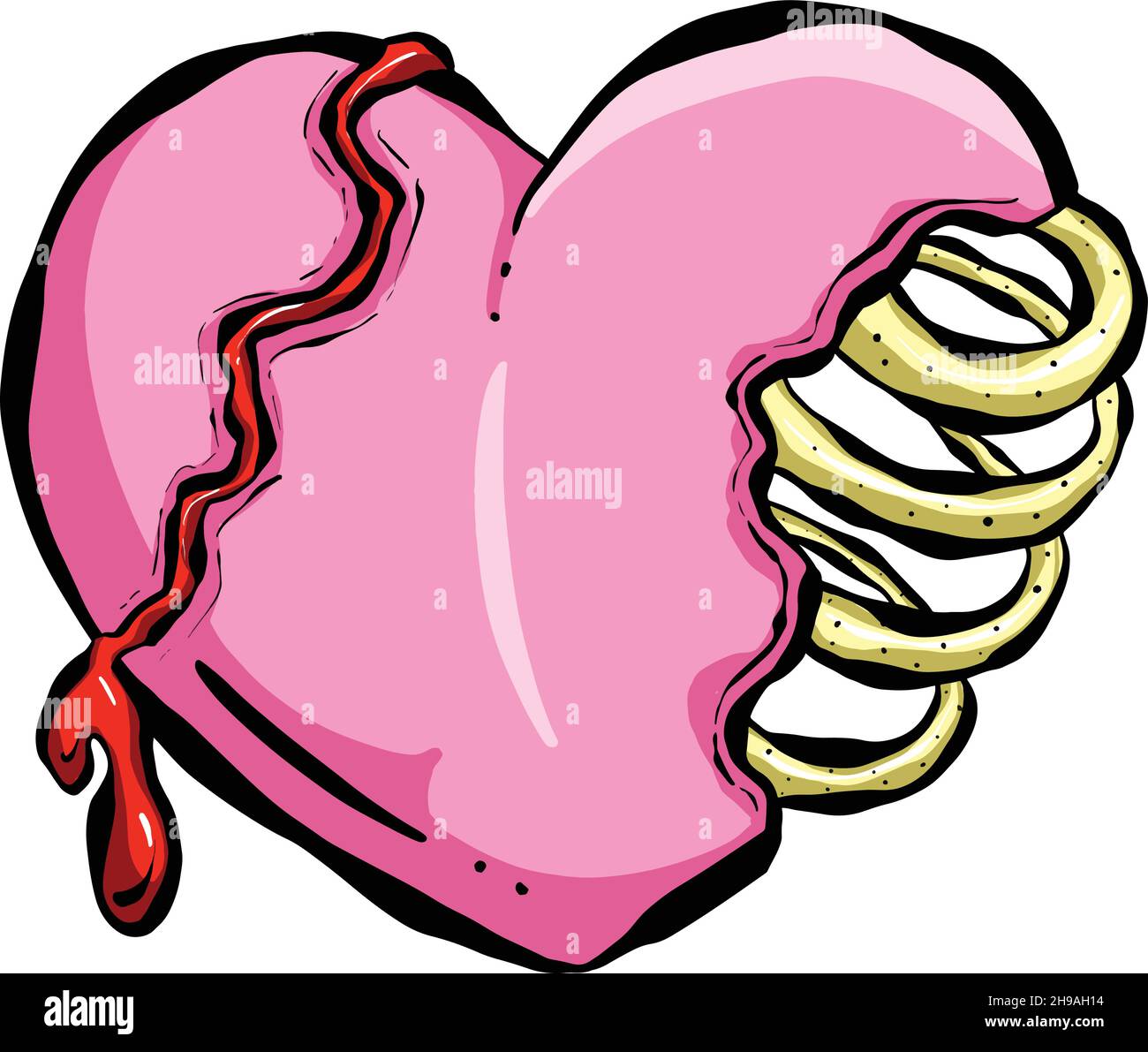 Heart ripped out Stock Vector Images - Alamy