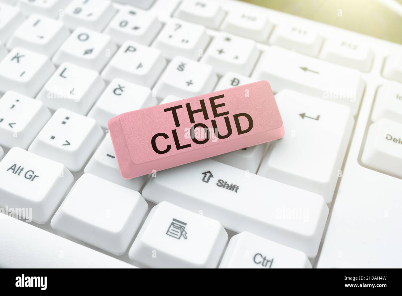 Writing displaying text The Cloud. Business idea Programs used in Storing Accessing data over ...