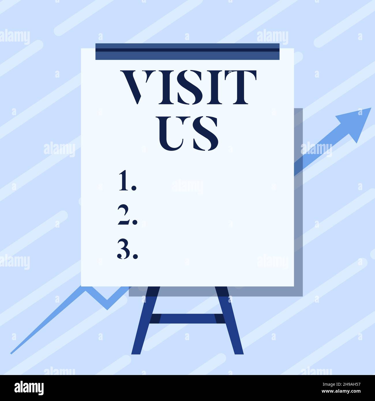 Conceptual caption Visit Us. Concept meaning Invitation Watch A web ...
