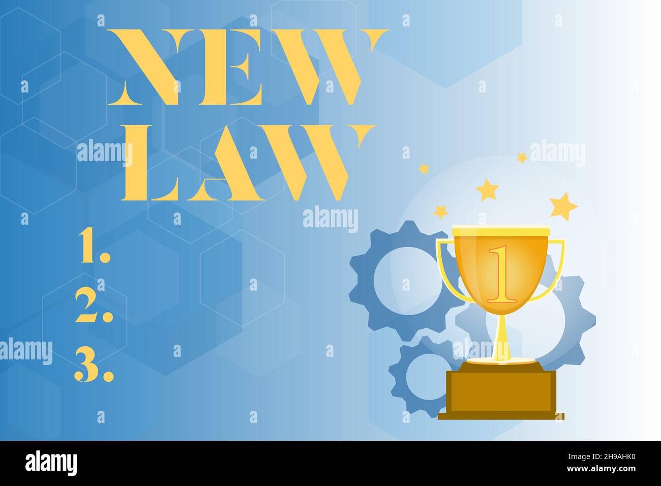 Writing displaying text New Law. Word Written on system of rules that ...