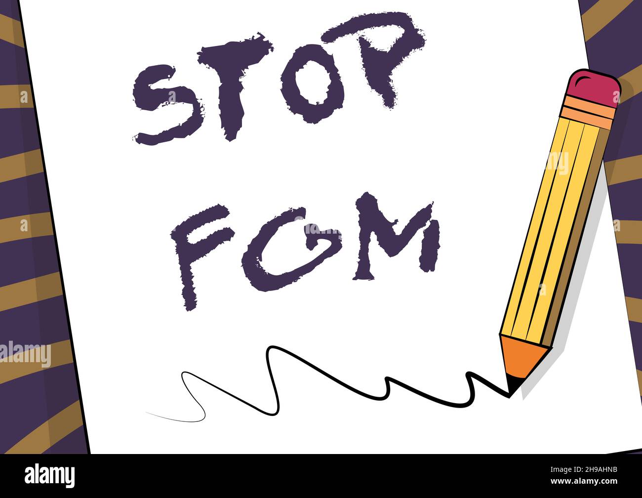 Inspiration showing sign Stop Fgm. Business concept Put an end on ...