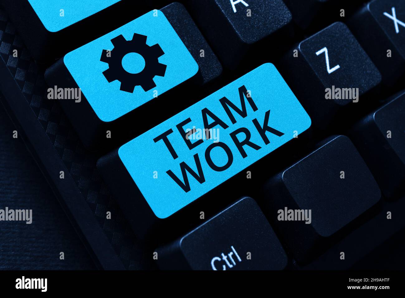 Conceptual caption Team Work. Word for Combined action of a group ...