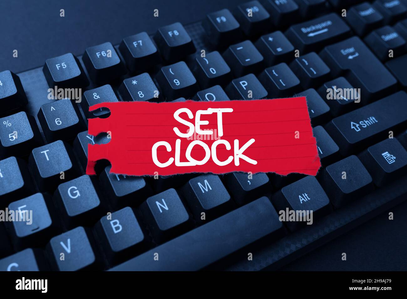 Conceptual caption Set Clock. Internet Concept put it to the right time ...