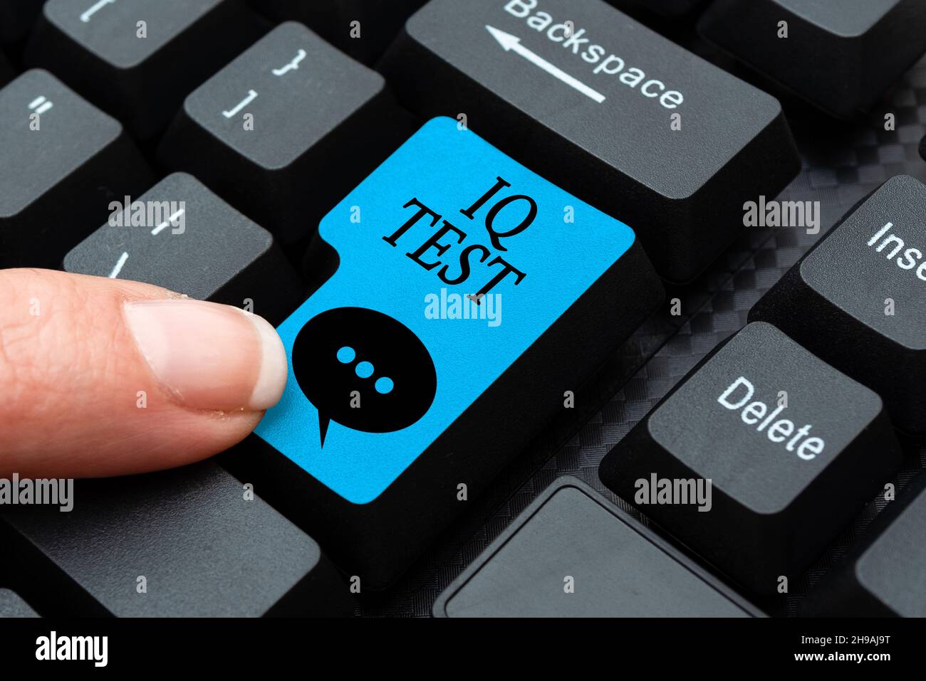 Sign displaying Iq Test. Conceptual photo attempt to measure your ...