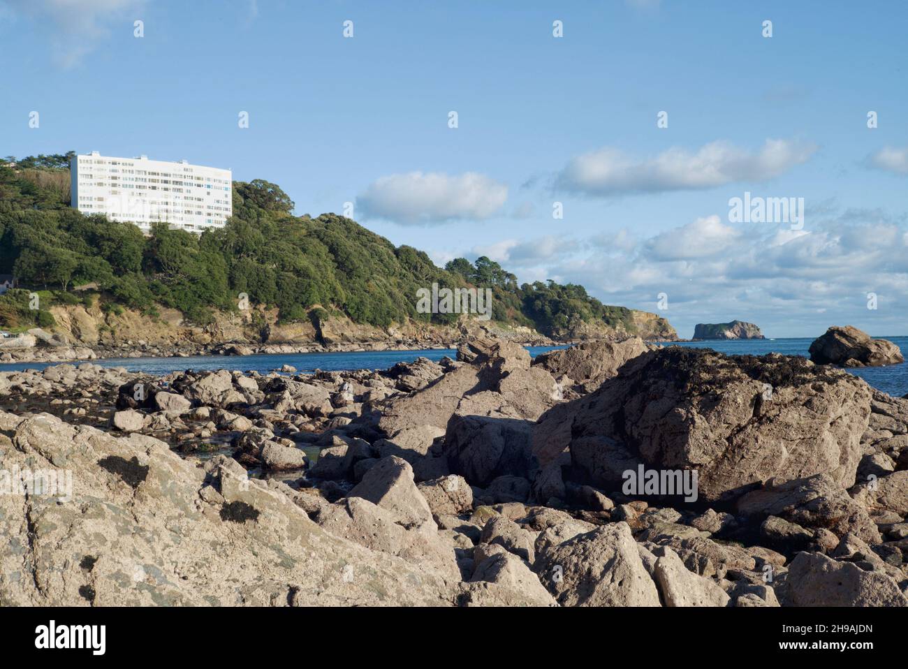 View of Babbacombe beach, Torquay, England, UK Stock Photo - Alamy