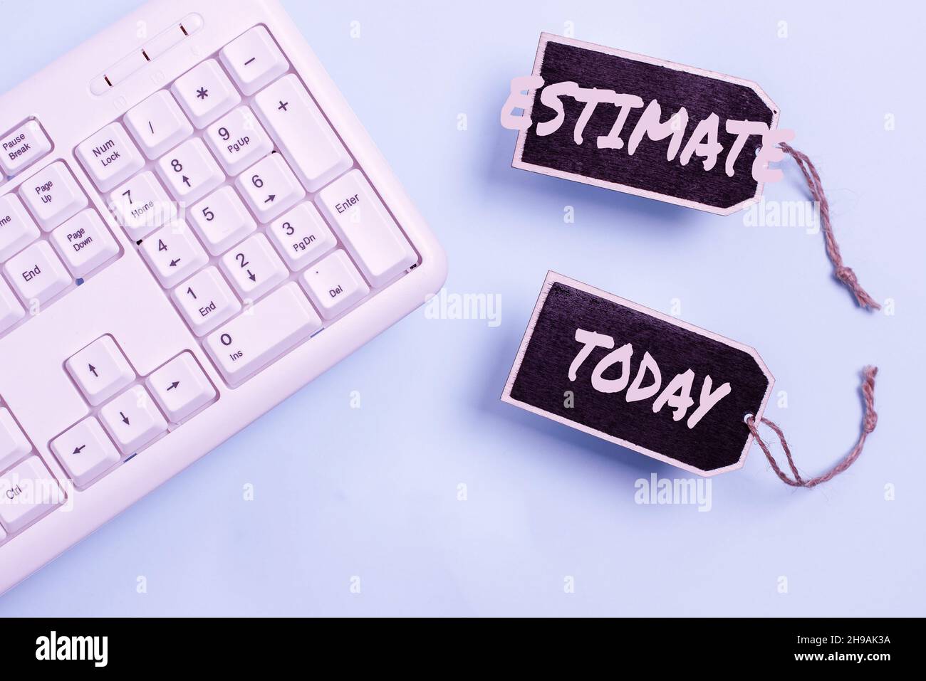 Writing displaying text Estimate. Word Written on roughly calculate ...