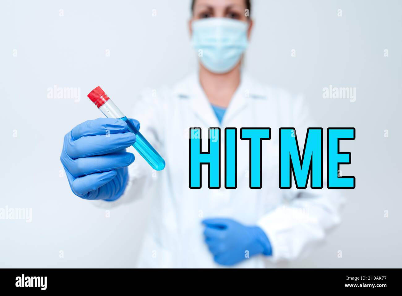 Writing displaying text Hit Me. Internet Concept asking someone to ...