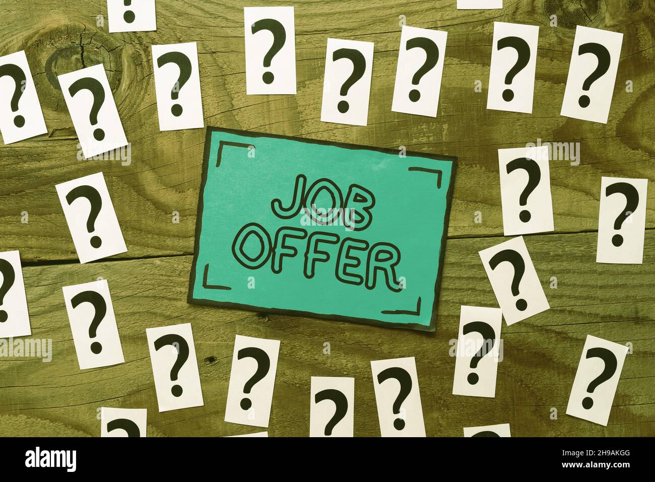 Sign displaying Job Offer. Business showcase A person or company that ...