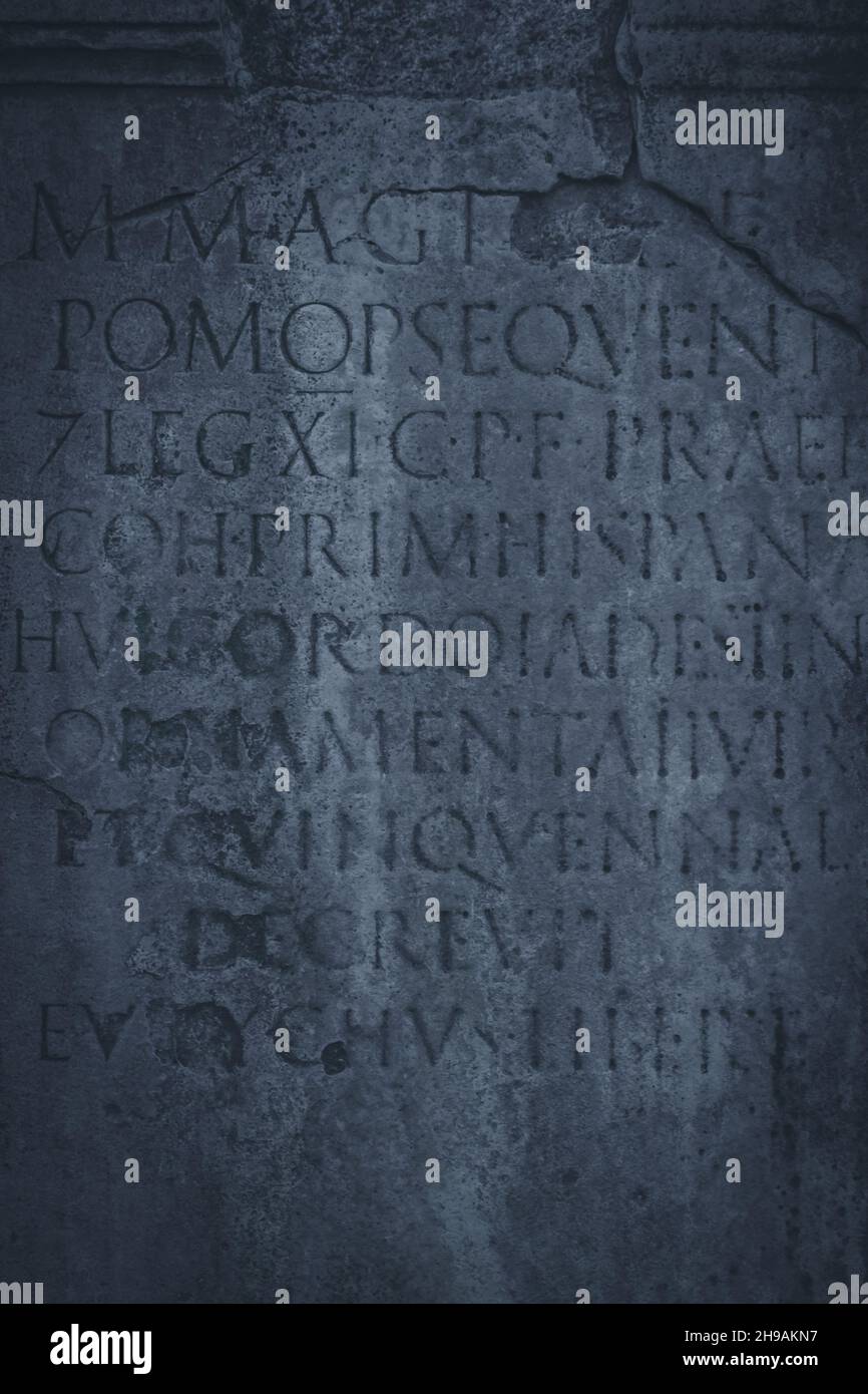 Roman letters hi-res stock photography and images - Alamy