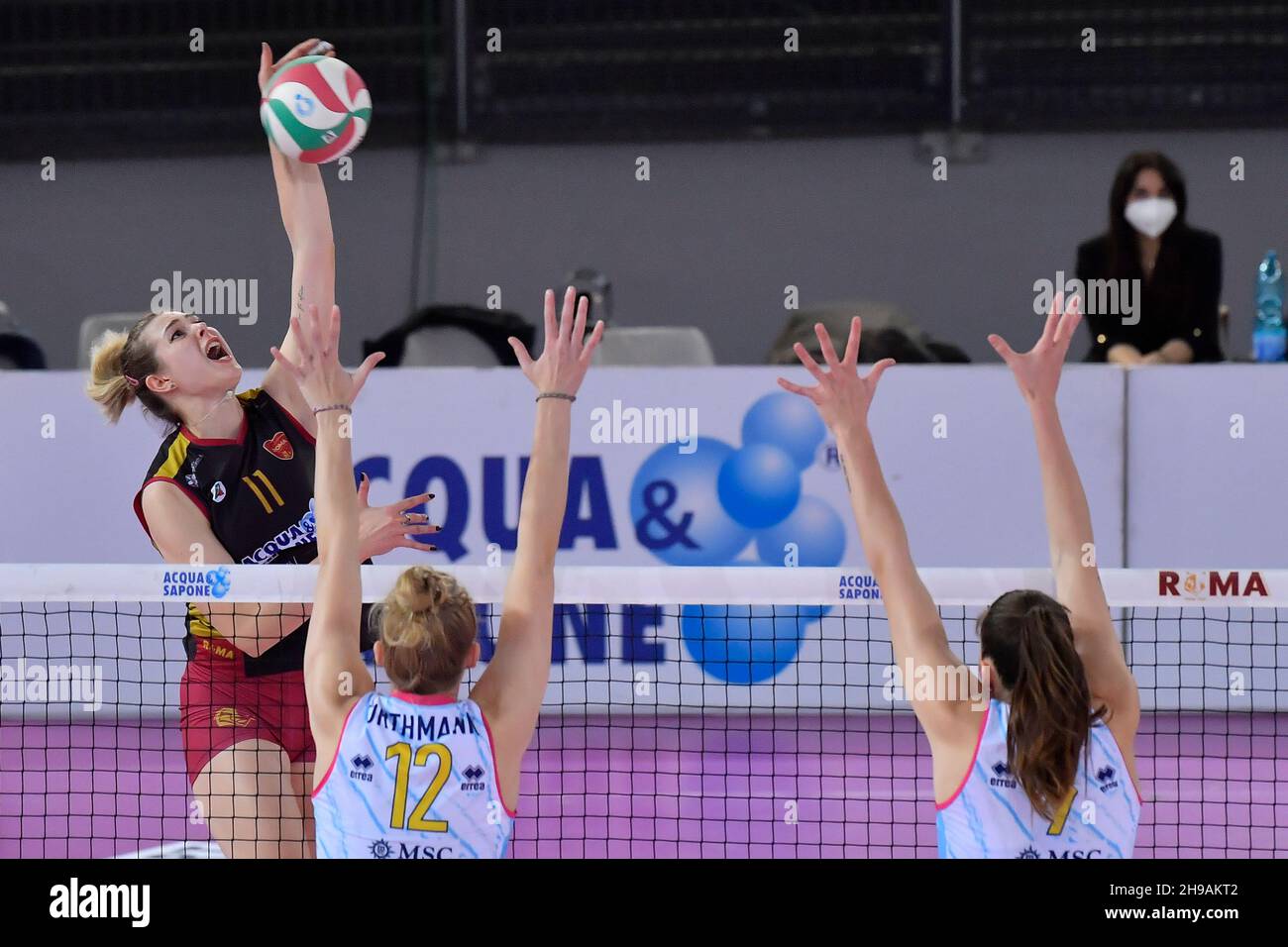 Rome, Italy. 5th Dec, 2021. Klimets Hanna of Acqua & Sapone Roma Volley ...