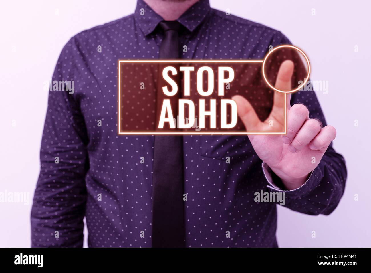 Conceptual caption Stop Adhd. Conceptual photo Put at end the mental ... Conceptual caption Stop Adhd. Conceptual photo Put at end the mental ...