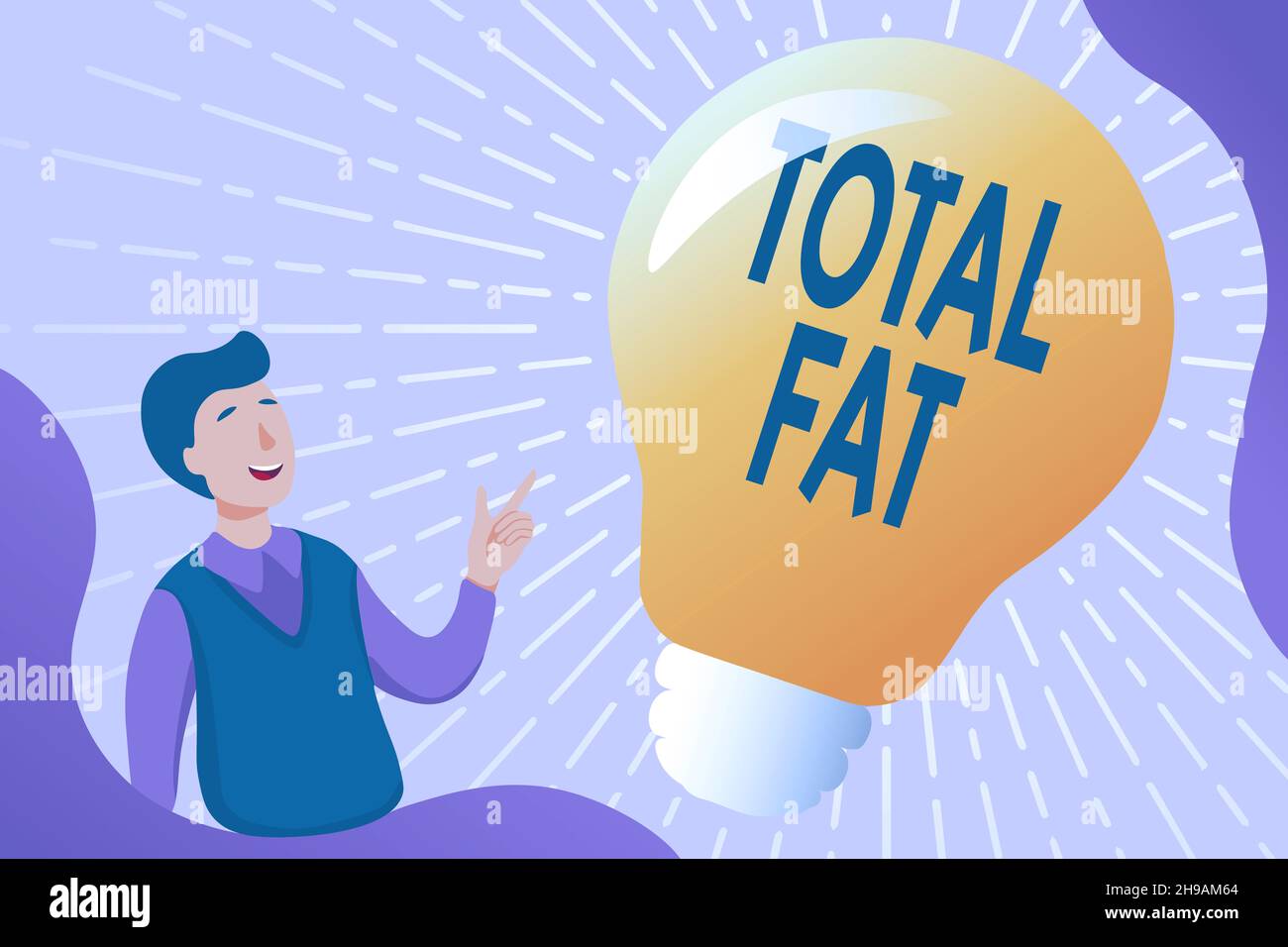 Writing displaying text Total Fat. Business concept combined value of ...